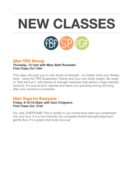 New Classes Announcement | fit LOCAL fit