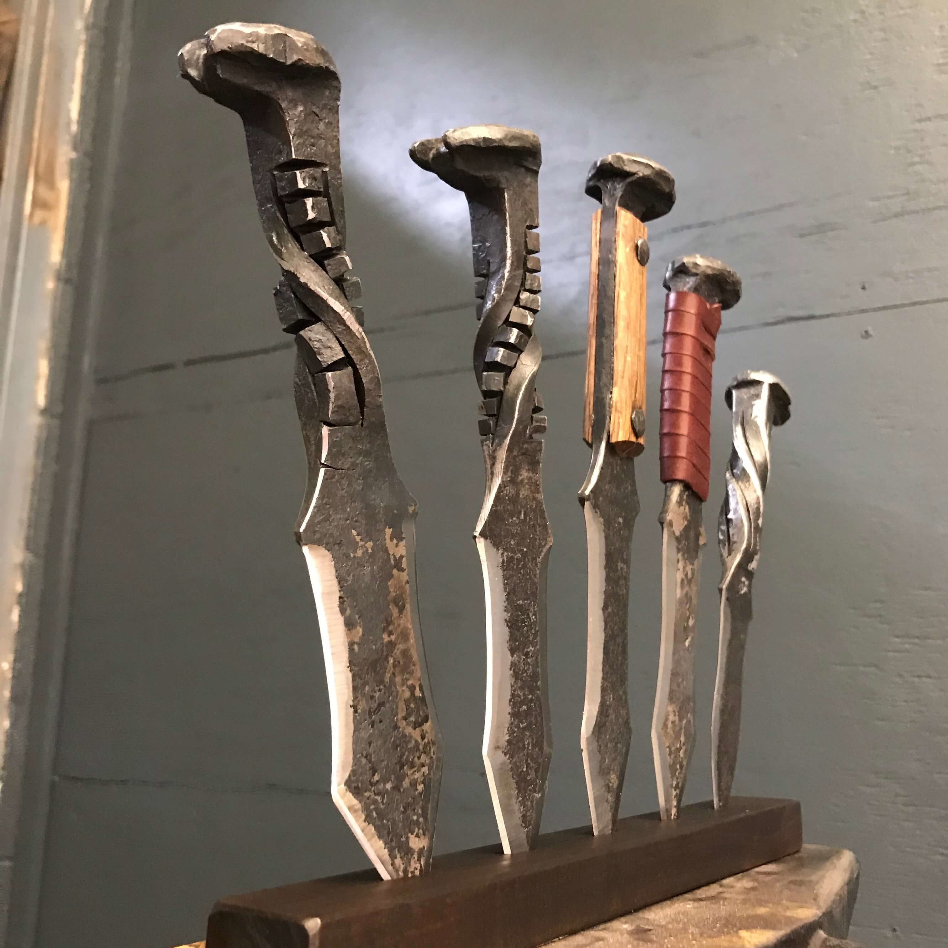 Hand-Forged Spartan Knives | Joshua Meyer Art